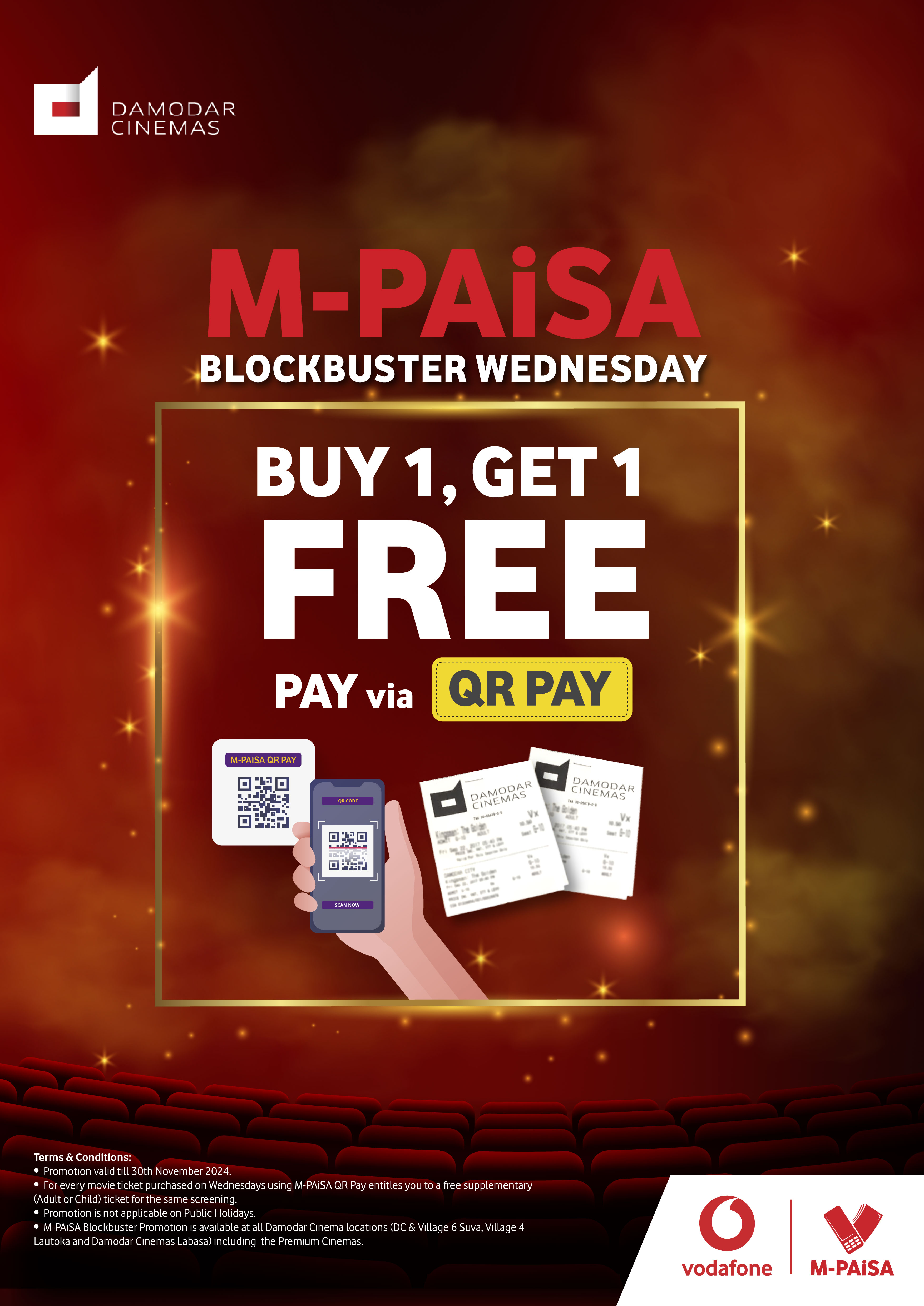 Vodafone MPAiSA Blockbuster Wednesday Terms & Conditions