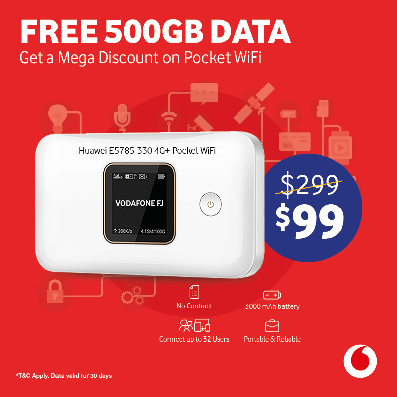 Vodafone Fiji - MEGA Pocket Wi-Fi Deal