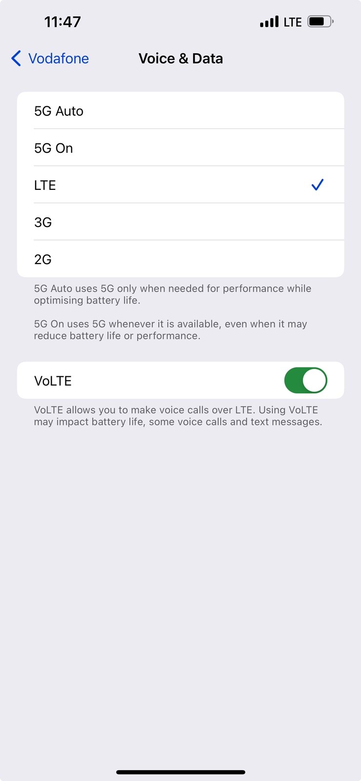 Vodafone Fiji - VoLTE